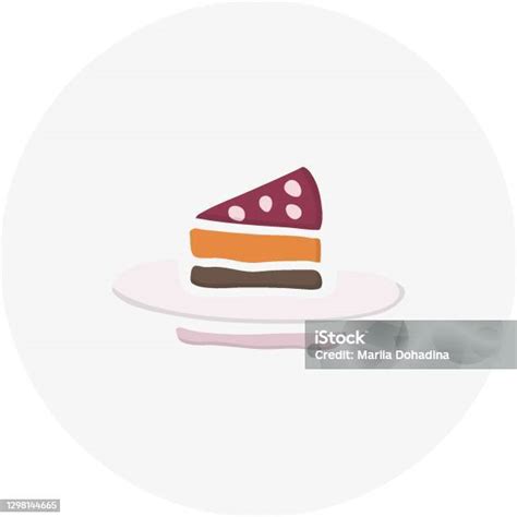 손으로 그린 케이크 조각 낙서 스타일 벡터 일러스트레이션 엽서 초대장 또는 오어 그래픽 및 웹 디자인에 대한 요소를 디자인합니다