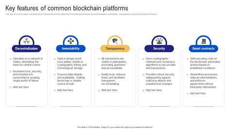 Key Features Of Common Blockchain Platforms Ppt Powerpoint Presentation File Brochure Bct Ss Ppt
