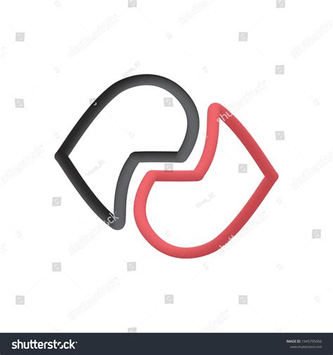 Abstract Heart Logo Icon Symbol Vector Stock Vector Royalty Free 1945795456 Shutterstock