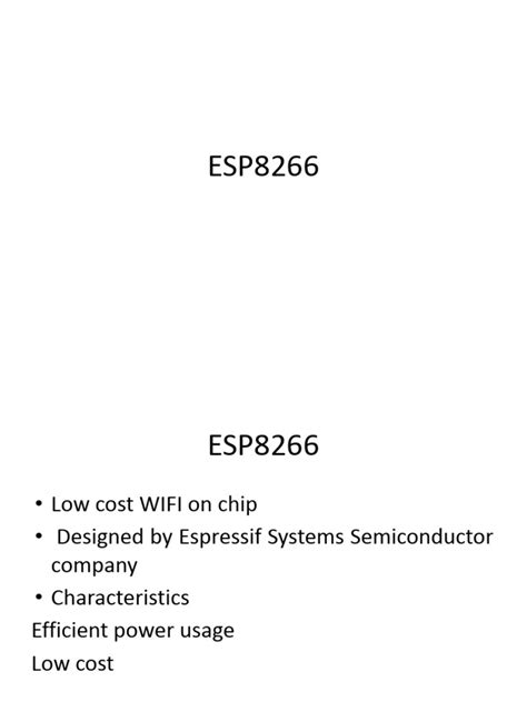 Esp8266pptx Pdf Random Access Memory Microcontroller