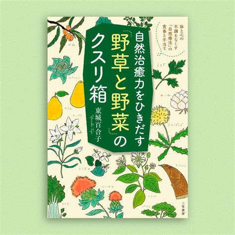 また 自然療法の日 でもあるそうなので過去の仕事から 東城百合子 さんの著書の 装画 と本文 イラスト で髙安 恭ノ介和