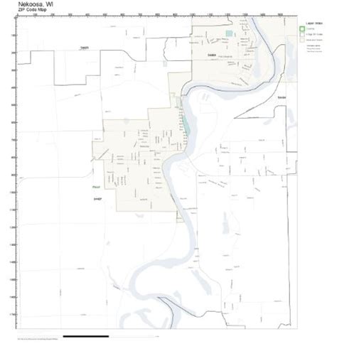 Buy Zip Code Wall Of Nekoosa Wi Zip Code Laminated Online At