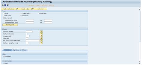 PC M LASM SAP Tcode Pay Notif After Sick