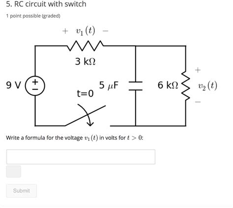 Solved 2 RL Step Response 1 Point Possible Graded V T 2 Chegg Com