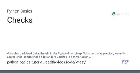 Checks Python Basics