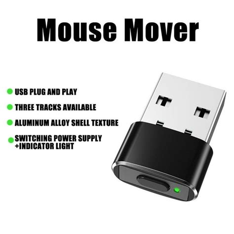 hpdl black virtual mouse anti sleep automatic cursor movement to