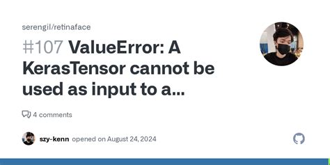 valueerror a kerastensor cannot be used as input to a tensorflow