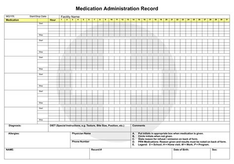The Medication Application Record Is Shown In This Image