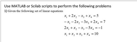 Solved Solve Using Cramers Rule Copy And Paste The Matlab