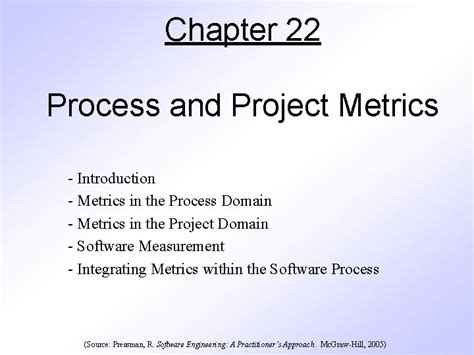 Chapter 22 Process And Project Metrics Introduction Metrics
