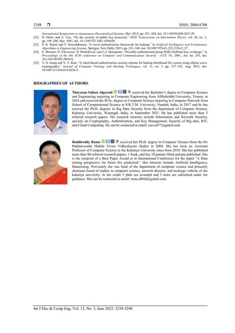 An Authenticated Key Management Scheme For Securing Big Data Environment Pdf