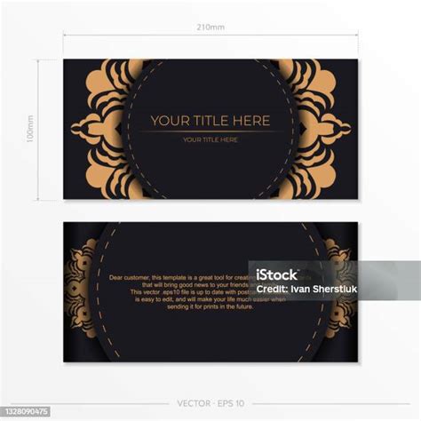 추상빈티지 만달라 장식이 돋보이는 기성용 엽서 디자인 블랙 골드 고급스러운 색상 배경과 벽지로 사용할 수 있습니다 0명에 대한 스톡 벡터 아트 및 기타 이미지 Istock