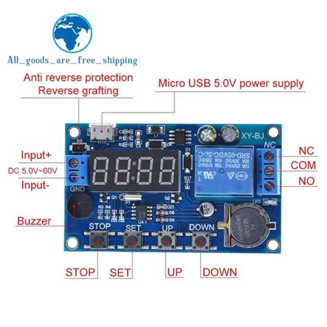 Dc 5v Real Time Timing Delay Timer Relay Module Switch Control Clock Synchronization Multiple