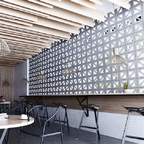Decorative Cinder Block Wall Shelly Lighting
