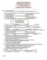 Tq Science Docx Republic Of The Philippines Department Of Education