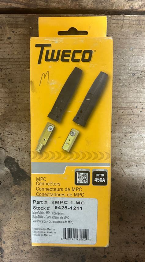 Tweco Mpc Zinc Plated Cable Connector Male Model 2 Mpc 1 Mc