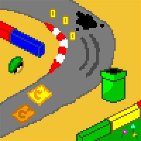 Mario Circuit Contest Pixel Art