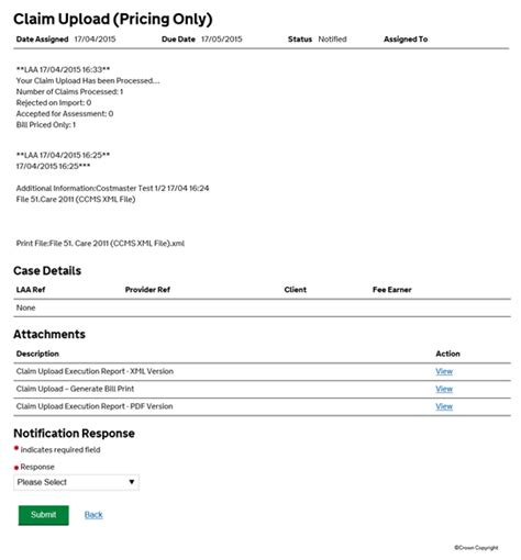 bulk claim upload legal aid learning