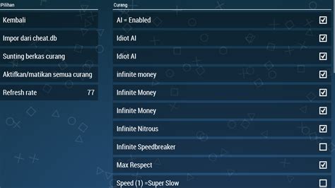 Nih Screenshoot Cheat Yang Tadi Diimpor Dangame Yang Sudah Dicheat