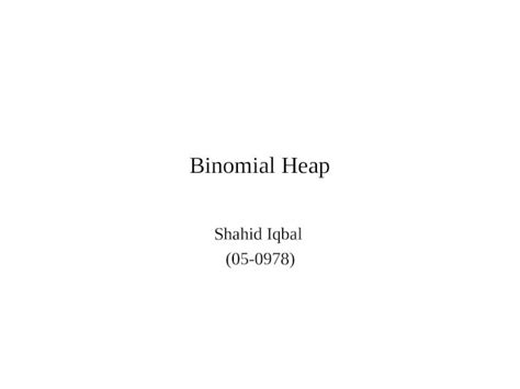 Ppt Binomial And Fibonacci Heap Advanced Dokumentips