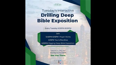 Tuesday Bible Exposition Service 27082024 Youtube