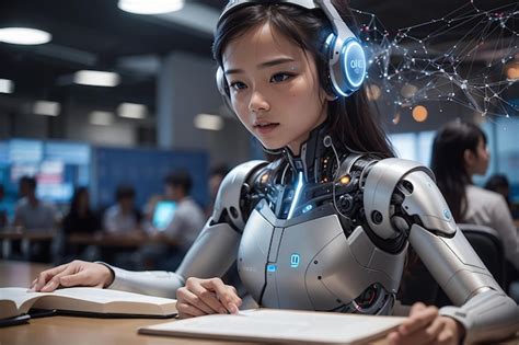 Premium Ai Image Ai Enhanced Language Learning Mastering Multilingualism In Futuristic