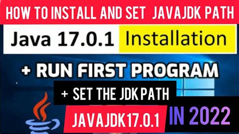 How To Download Andinstall Java Jdk 1701 On Windows 10 Set The Jdk