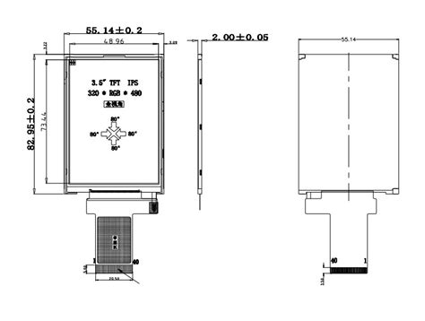 X Inch Tft Lcd Display Bit Parallel Rgb Interface Small Size