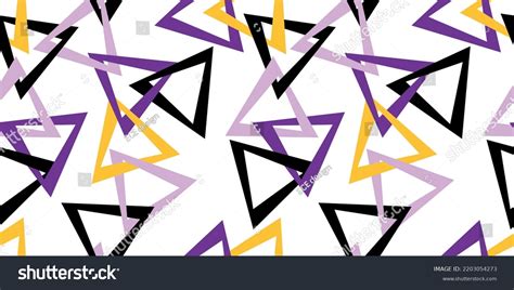 Seamless Abstract Triangles Chain Pattern Vector Stock Vector Royalty Free 2203054273