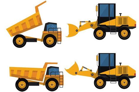 Set Of Icons Construction Equipment Construction Equipment Objects Design Shop Design