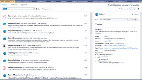 Net Core Web Api Dapper Less Is More Devmobiles Blog