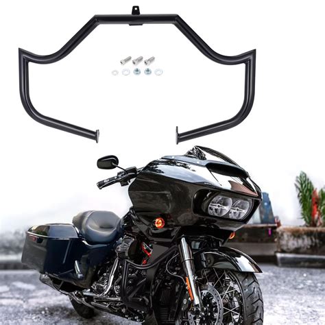 Kiawnia Mustache Black Crash Bar Engine Guard Highway Bar For Ultimate