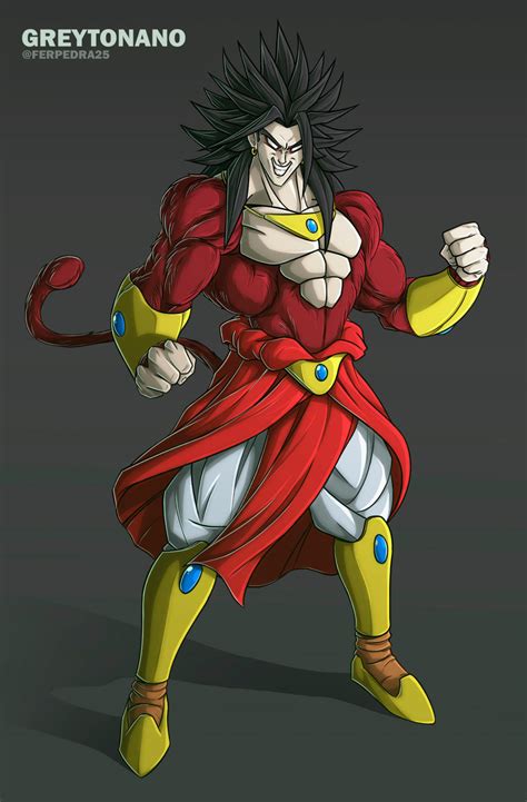 Broly Ssj4 V1 By Greytonano On Deviantart