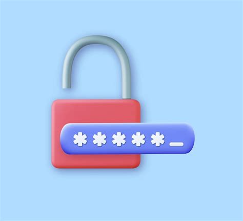 Premium Vector 3d Password Protected Icon