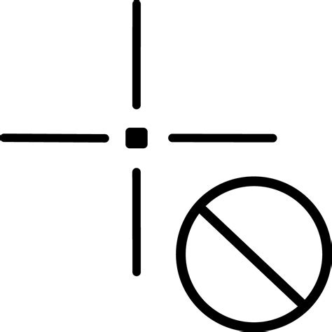 Forbidden Cursor In Black And White Color 24839633 Vector Art At Vecteezy