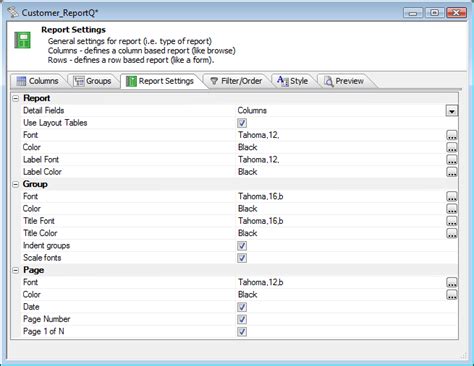 Table Report Layout At Herman Dunlap Blog