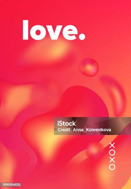 발렌타인 데이에 대한 추상 기하학적 유체 요소 미래 지향적 인 디자인 기하학적 유체 색상 모양입니다 사랑 결혼식 열정 템플릿 미니멀 리스트 포스터 카드 벽지 인쇄 웹 배너