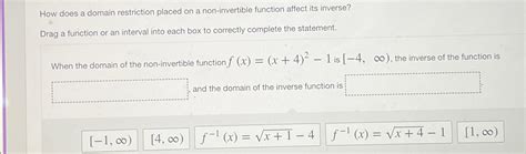 solved how does a domain restriction placed on a