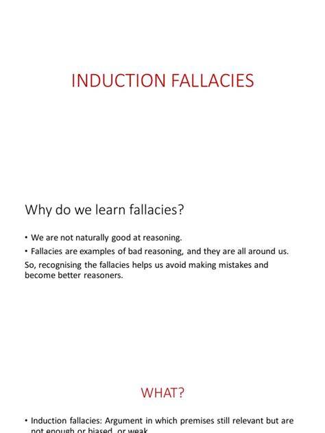 Induction Fallacies Pdf