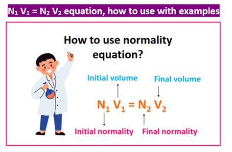 What Is Normality Equation N1v1 N2v2 In Chemistry Examples