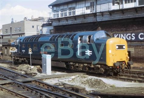 35mm Railway Slide Of Class 55 Deltic 55008 Kings Cross Copyright To