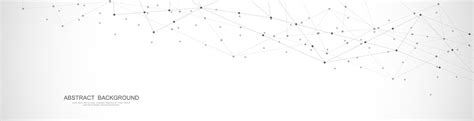 배너 디자인 또는 머리글을 위해 점과 선을 연결하는 추상적 인 배경과 기하학적 패턴 바닥글 디자인 요소에 대한 스톡 벡터 아트 및 기타 이미지 바닥글 디자인 요소