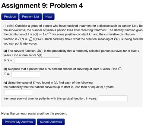 Solved Assignment 9 Problem 4 Previous Problem List Next 1