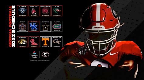 Georgia Announces 2023 Football Schedule University Of Georgia Athletics