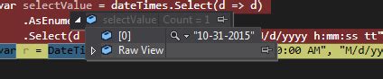 C How Can I Use Linq For Parsing String Datetime To Real Datetime Stack Overflow