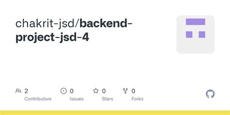 Github Chakrit Jsd Backend Project Jsd