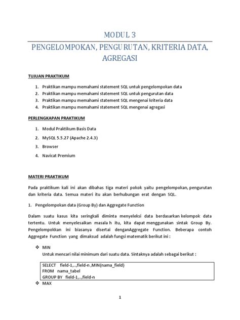 Sql Statements For Grouping Sorting Filtering And Aggregating Data Pdf