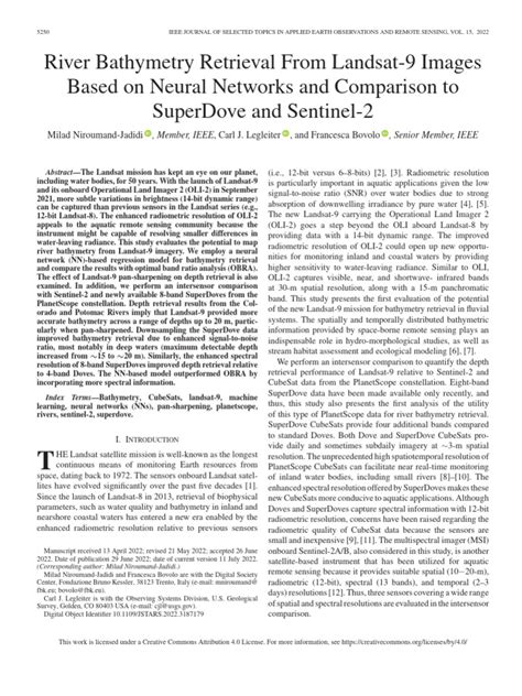River Bathymetry Retrieval From Landsat 9 Images Based On Neural Networks And Comparison To
