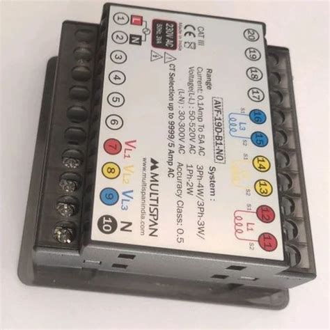 Multispan Vaf Meter 230v Ac Model Namenumber Avf 19d B1 N0 At Rs