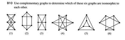 Solved B10 Use Complementary Graphs To Determine Which Of